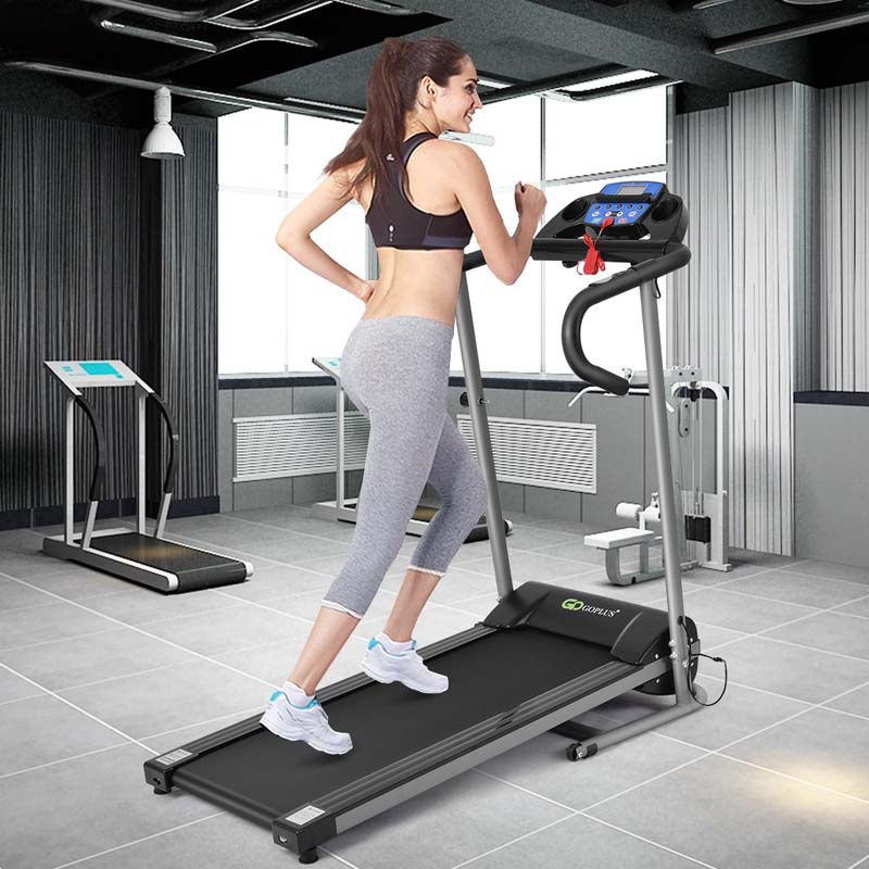 Electric Folding Treadmill, Motorized Jogging Running Machine with LCD ...